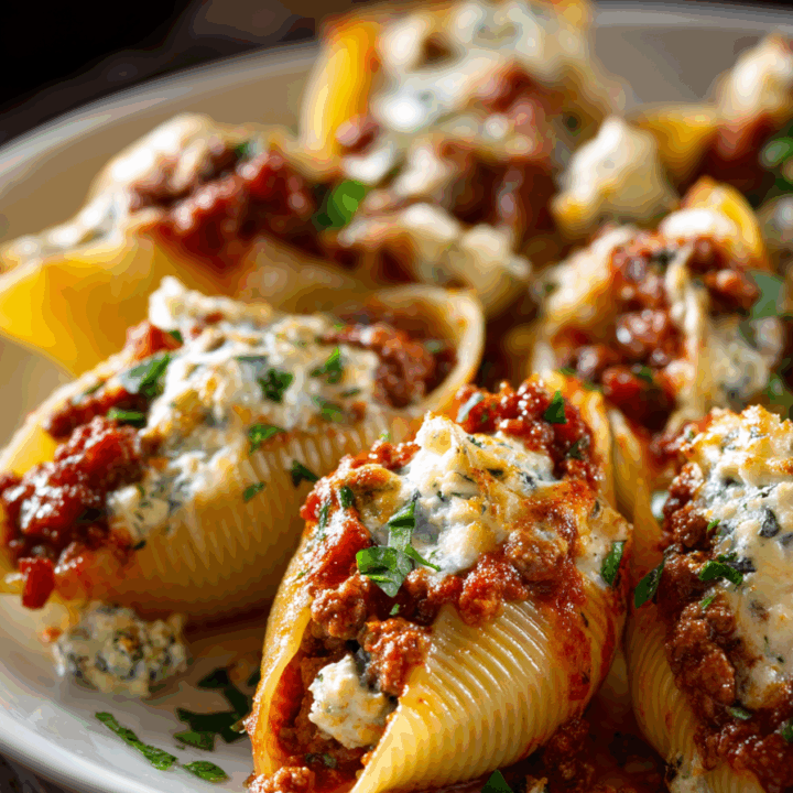 Beef-Stuffed Shells with Creamy Ricotta Filling Recipe