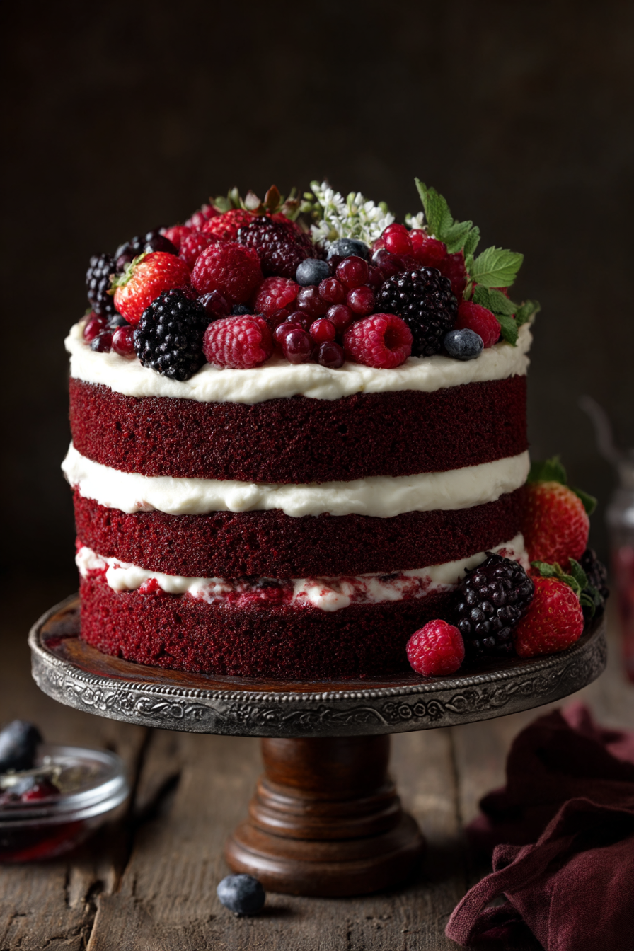 Berry Velvet Layer Cake: A Delicious Twist on Tradition