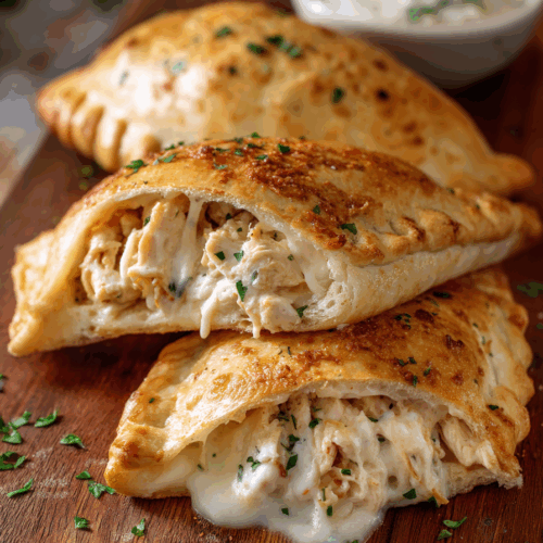Chicken Alfredo Air Fryer Calzones Recipe Made Easy