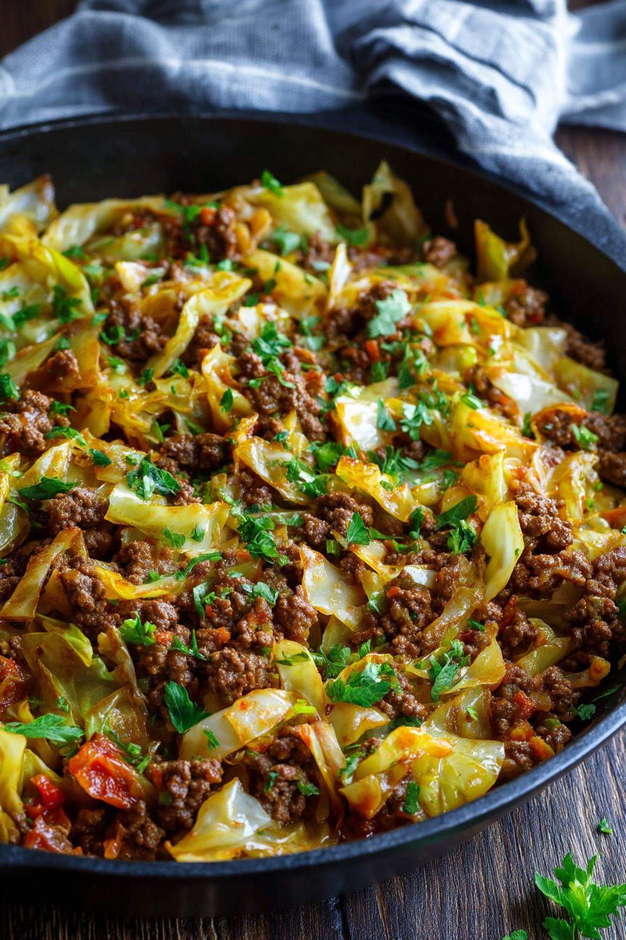 Hearty Ground Beef and Cabbage Skillet Recipe and Tips