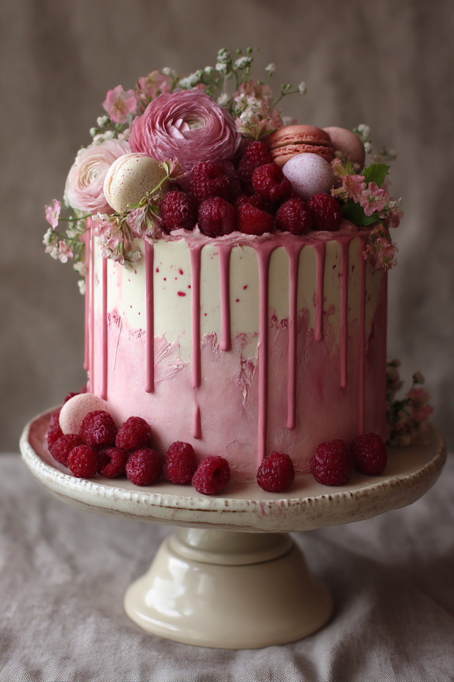 Whimsical Raspberry Dream Cake: A Creative Baking Adventure