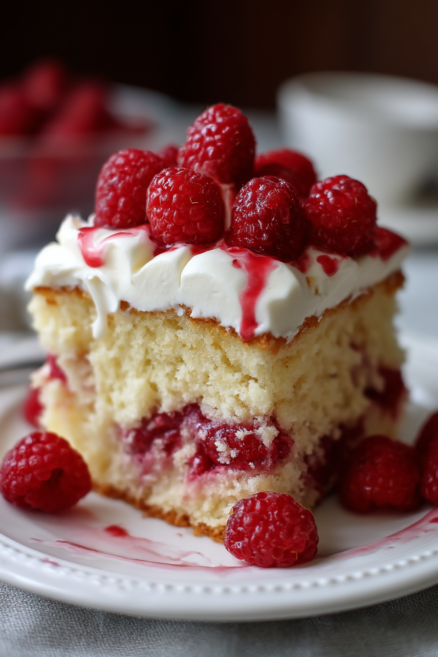 Delicious White Chocolate Raspberry Poke Cake Recipe Guide