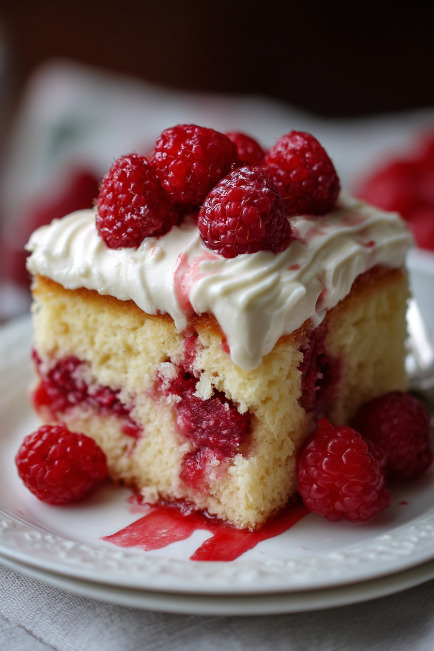 Delicious White Chocolate Raspberry Poke Cake Recipe Guide