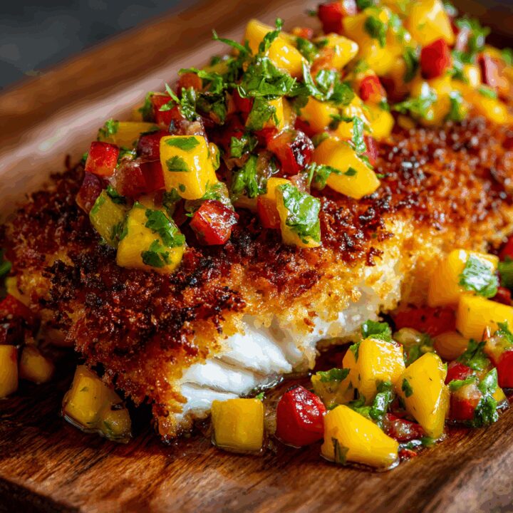 Coconut Crusted Fish with Mango Salsa for Quick Gourmet Meals
