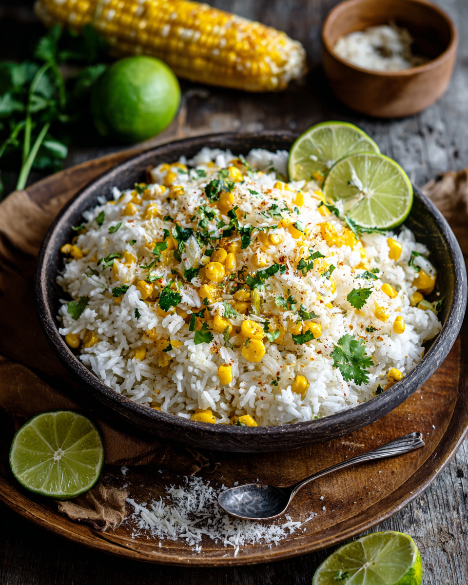 Childhood Ember Memory and One-Pan Cheesy Mexican Street Corn Rice