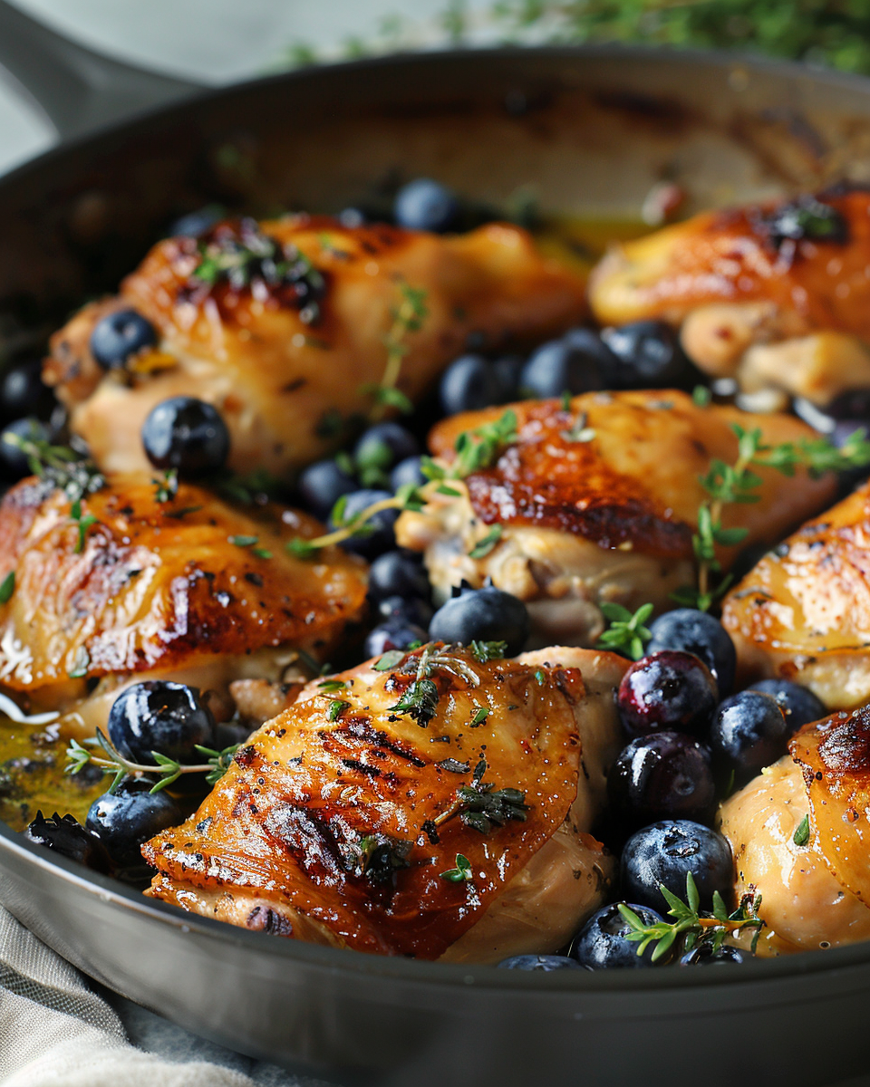 Blueberry Thyme Chicken: Easy One-Pot Dinner Recipe