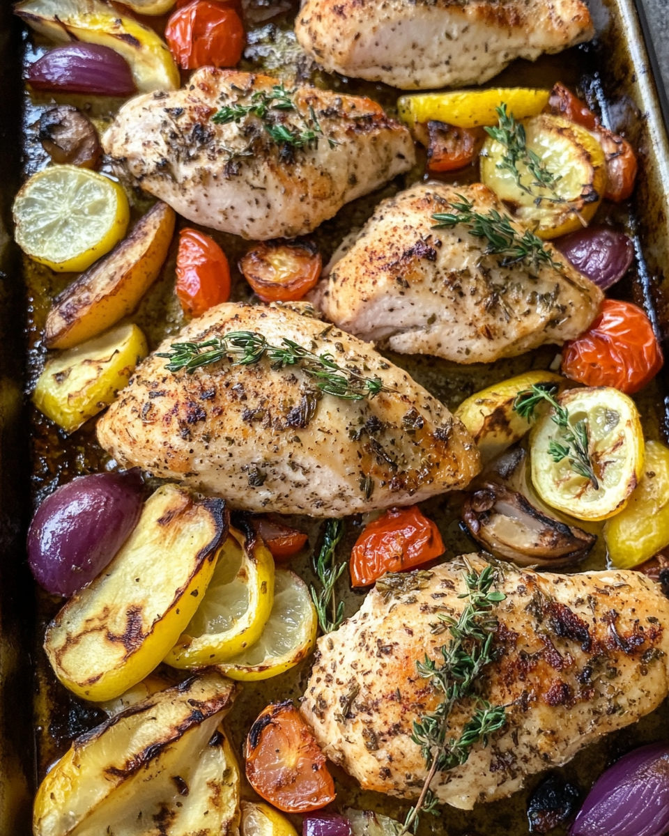 Greek Sheet Pan Chicken - My Coffee Has Butter