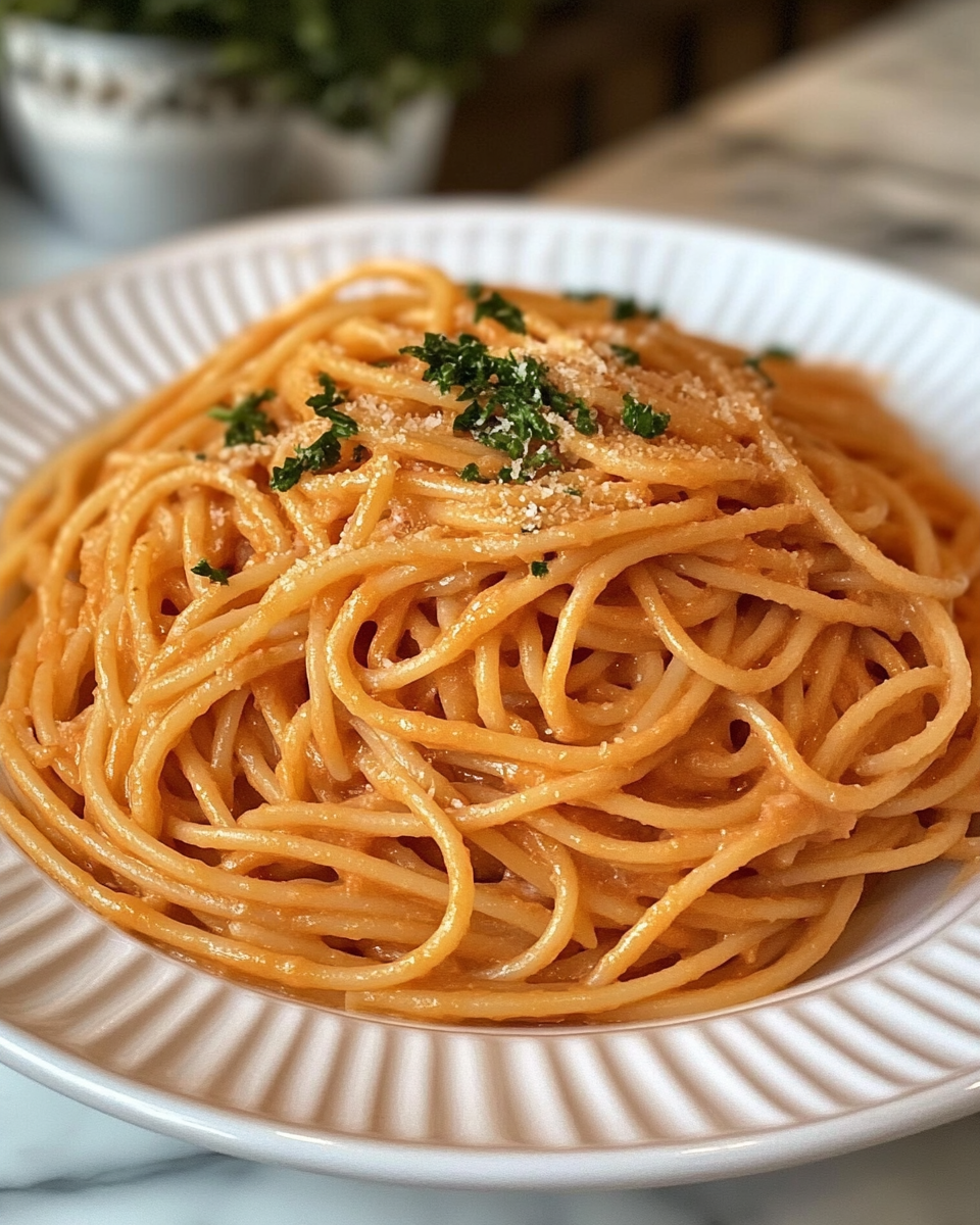 Instant Pot Roasted Red Pepper Pasta - My Coffee Has Butter