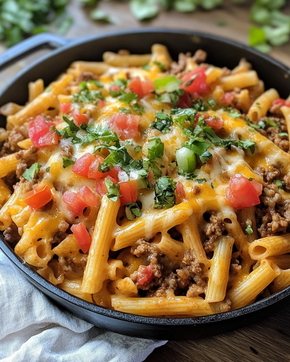 One-Pot Taco Pasta - My Coffee Has Butter