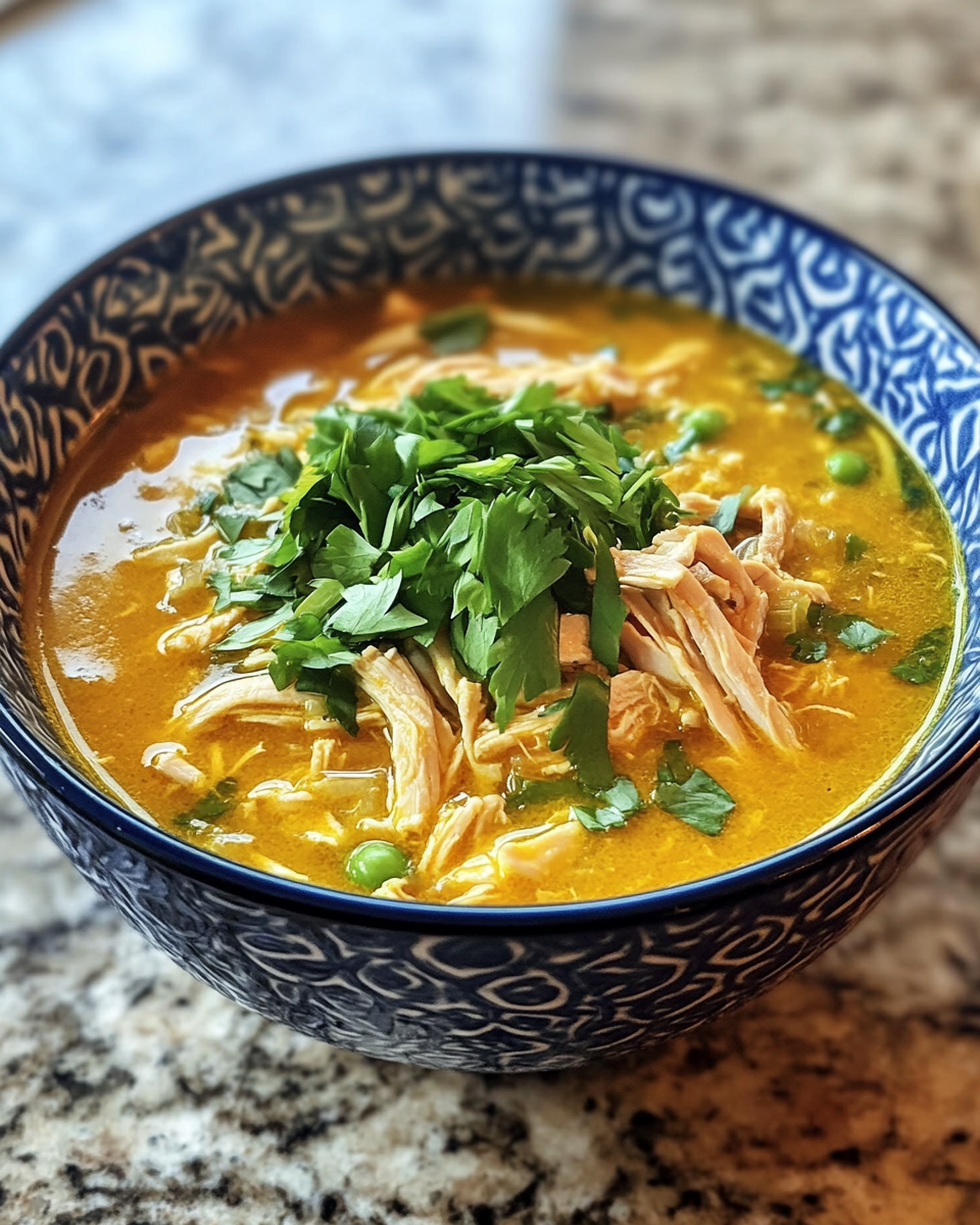 Turmeric Ginger Chicken Noodle Soup - My Coffee Has Butter