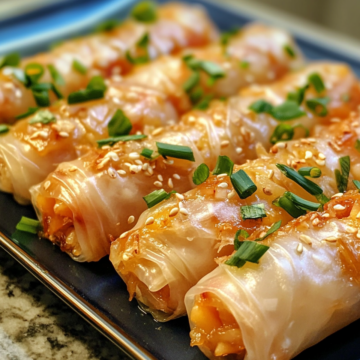 Baked Apple Pie Rice Paper Rolls - My Coffee Has Butter