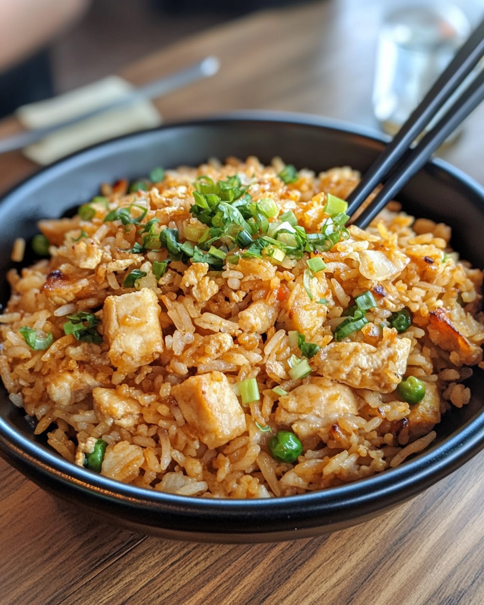 Bang Bang Chicken Fried Rice - My Coffee Has Butter