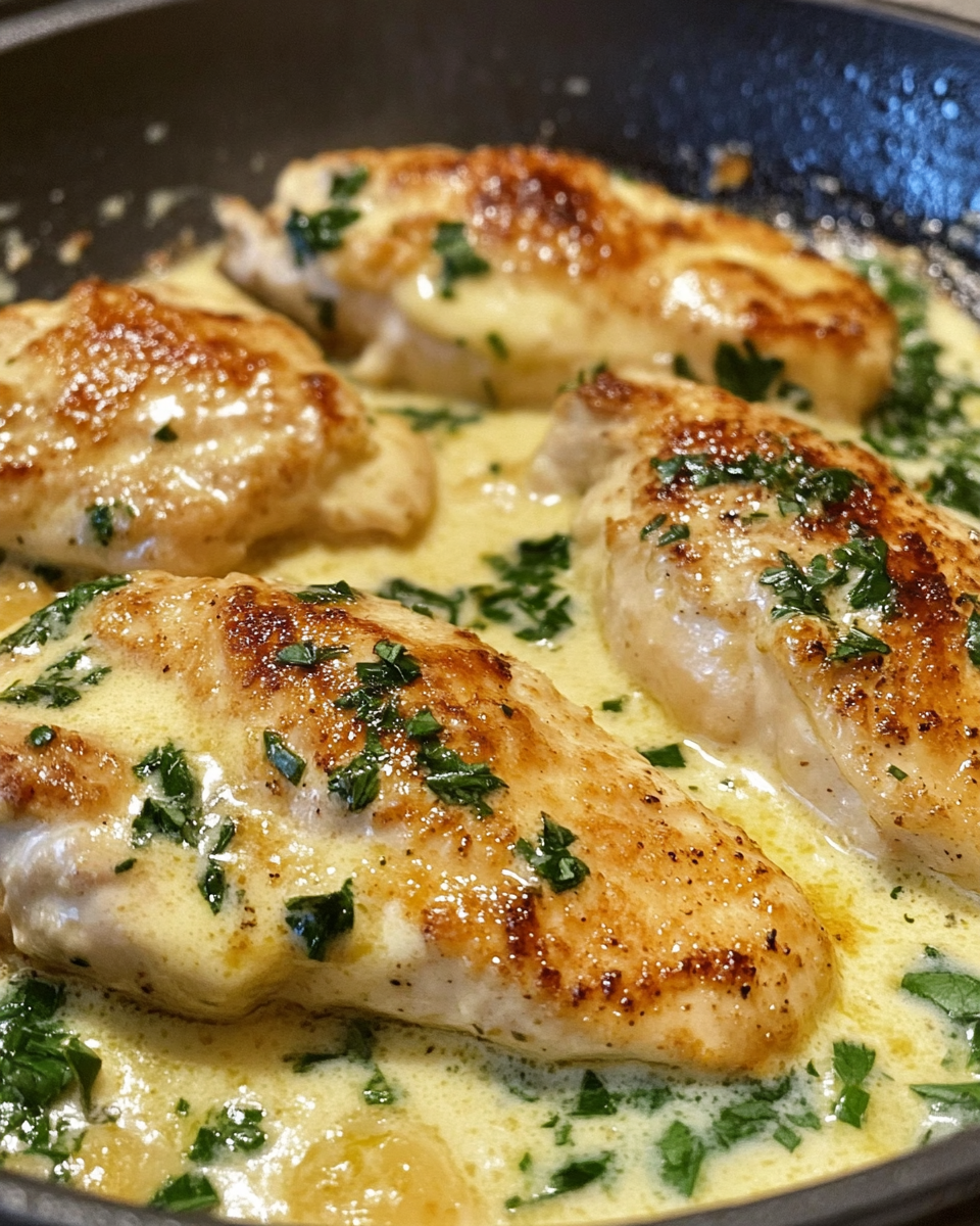 Creamy Garlic Chicken - My Coffee Has Butter