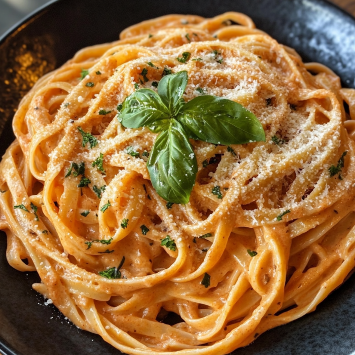 Creamy Tomato Garlic Pasta - My Coffee Has Butter