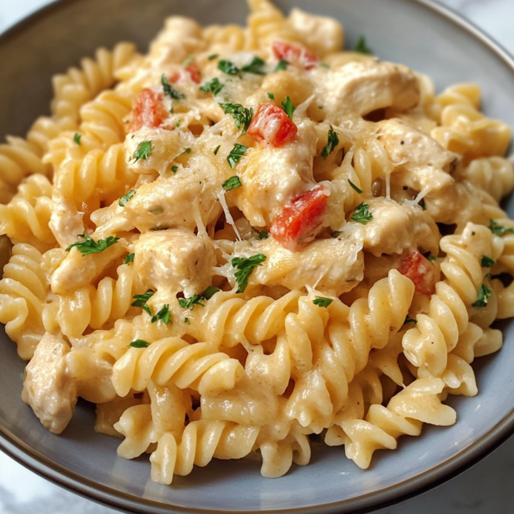 Crock Pot Parmesan Chicken Pasta - My Coffee Has Butter