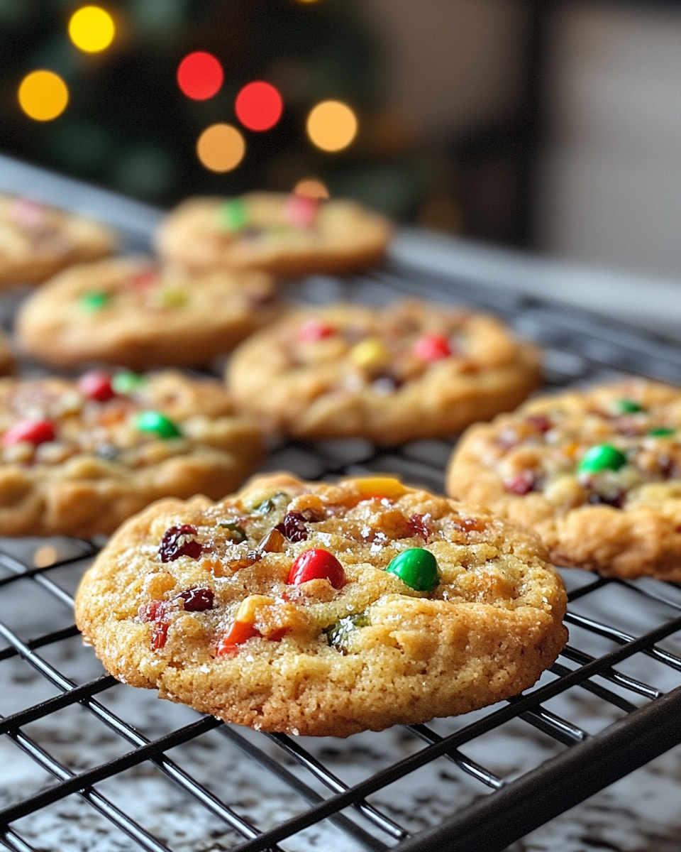 Easy Christmas Fruitcake Cookies Recipe - My Coffee Has Butter
