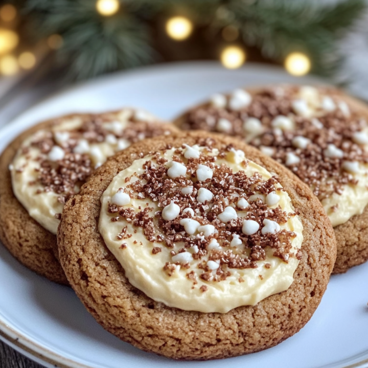 Gingerbread Cheesecake Cookies - My Coffee Has Butter