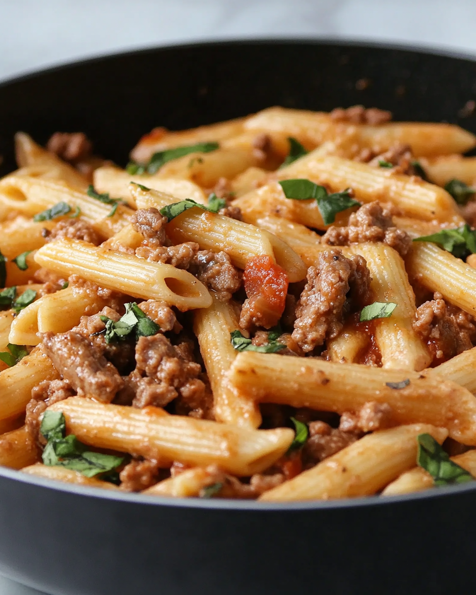 High Protein Creamy Beef Pasta Recipe For Quick Weeknight Dinners - My ...