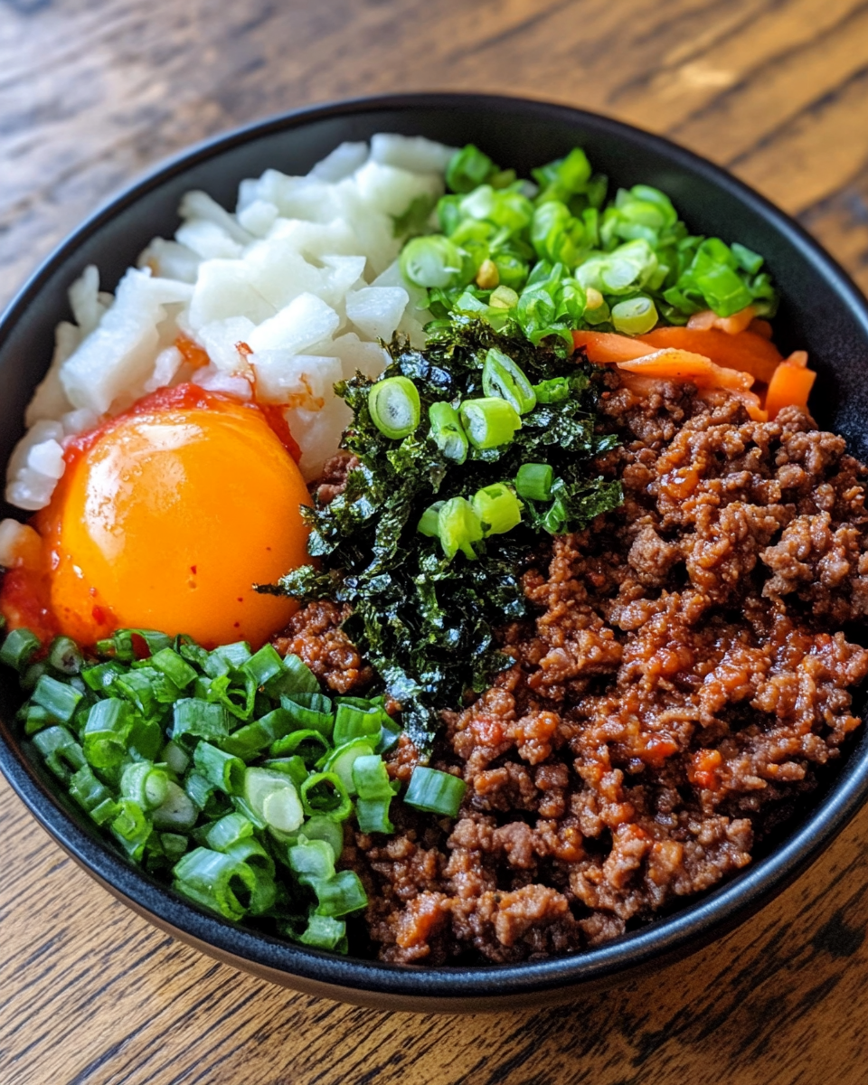 Korean Ground Beef Bowl - My Coffee Has Butter