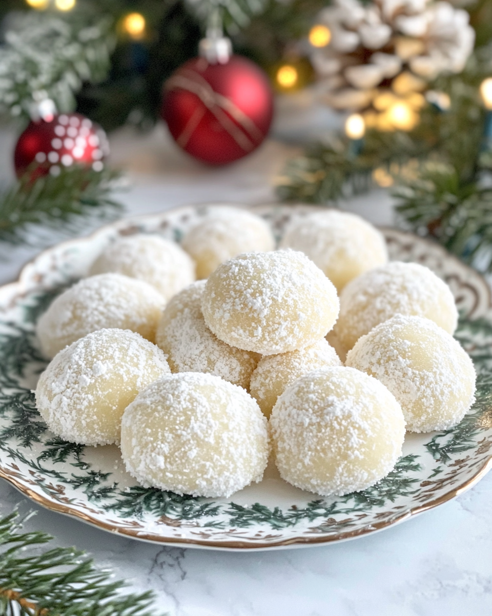 Lemon Cream Snowball Cookies Melt In Your Mouth Holiday Magic - My ...