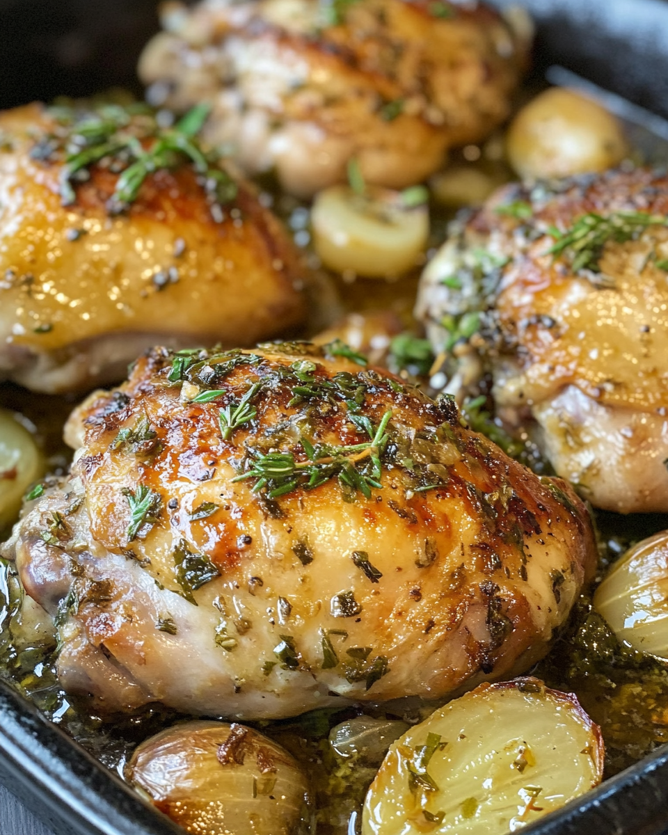 Oven Roasted French Garlic Chicken recipe - My Coffee Has Butter